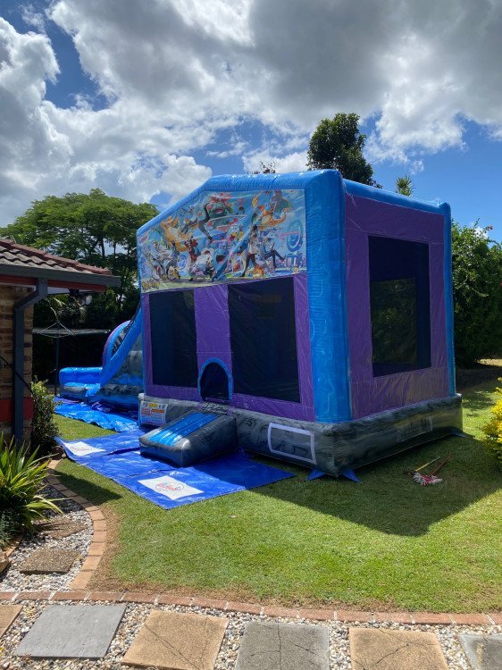 Pokemon Jumping Castle with Waterslide - GoWild Castles & Party Hire ...