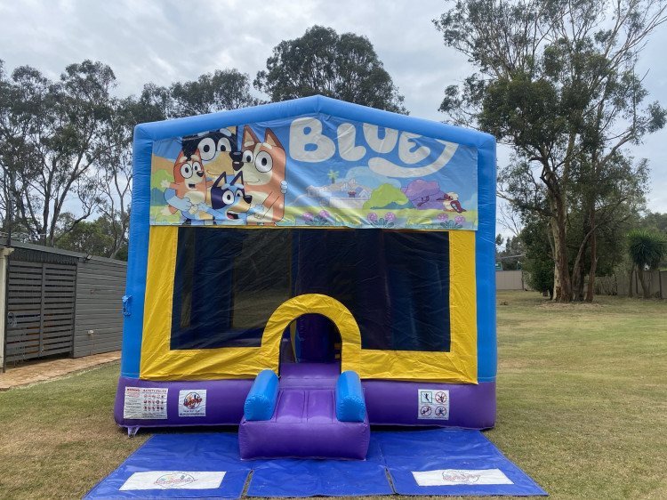Bluey Jumping Castle 4in1 Combo - GoWild Castles & Party Hire Greenbank ...